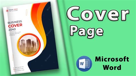 How To Add A Cover Page In Microsoft Word YouTube