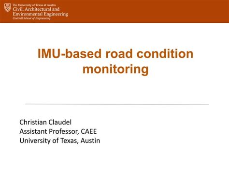 Imu Based Road Condition Monitoring Pptx