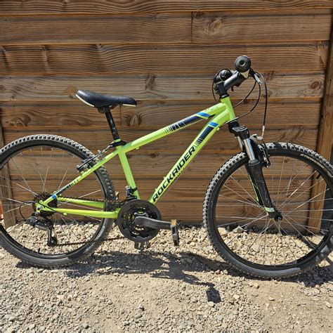 Vélo Vert Fluo Rockrider 50 Recyclerie De Jouques