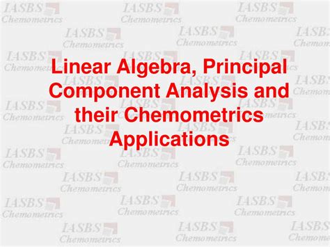 Ppt Linear Algebra Principal Component Analysis And Their