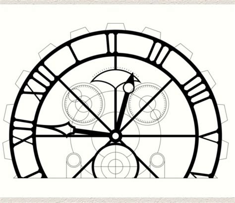Steampunk Clock Drawing