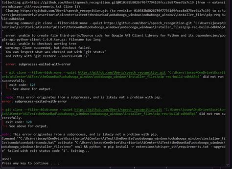 Oogabooga File Not Running Speech Recognition Issue Oobabooga Text Generation Webui