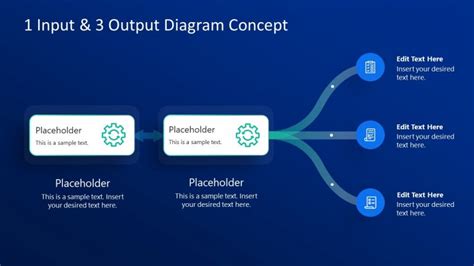 Diagram Slide Template For Process With Single Input And Multiple Outputs Slidemodel