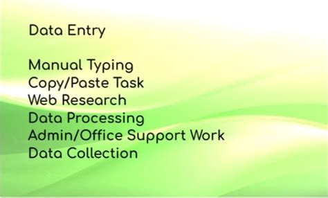 do data entry copy paste web research typing data collection retyping