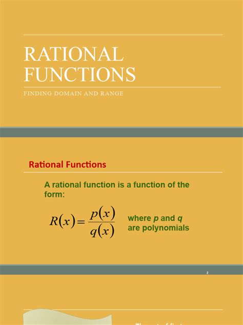 Rational Function Domain Range Asymptotes Intercepts And Zeros