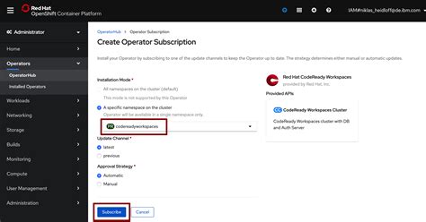 Deploying CodeReady Workspaces On The IBM Cloud Niklas Heidloff