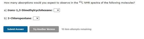 Solved How many absorptions would you expect to observe in | Chegg.com