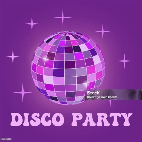 밝은 보라색과 분홍색 복고풍 그루비 디스코 볼 벡터 일러스트레이션 미러볼에 대한 스톡 벡터 아트 및 기타 이미지 미러볼 1970 1979 년 나이트클럽 Istock