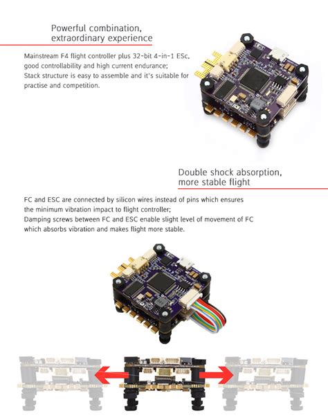 Flycolor X Tower F4 Flight Controller Osd 40a Blheli 32 4 In 1 3 6s Esc Dshot1200 Current