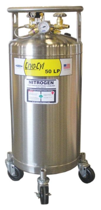 Cryo Cyl 50l Liquid Nitrogen Cylinder Low Pressure Storage