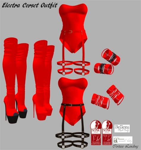 Second Life Marketplace Electra Red Set