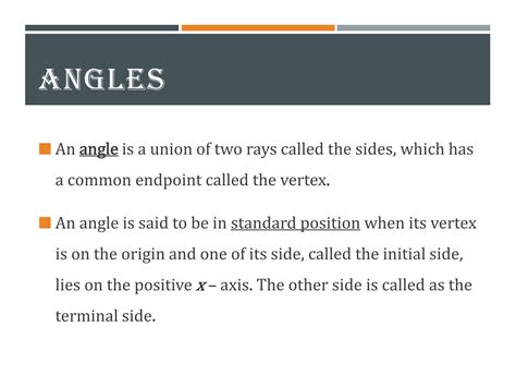 SOLUTION Trigonometric Functions Of Angles And Their Applications Studypool