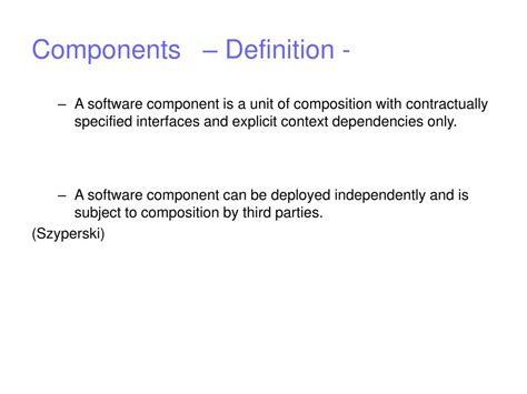Ppt Cbsd Component Based Software Development Powerpoint Presentation Id 399687