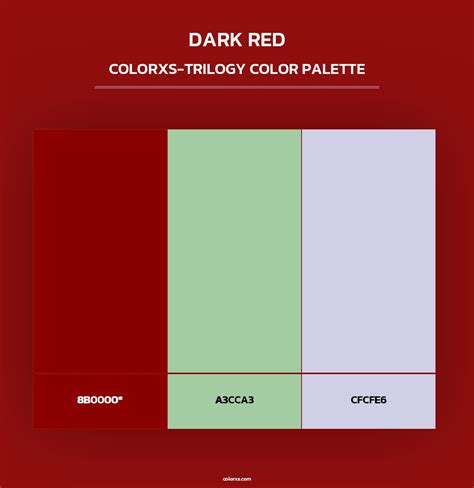 Dark Red Color Palettes