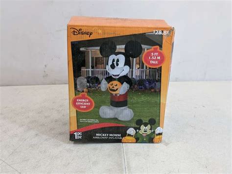 Disney Mickey Mouse Airblown Inflatable Halloween 5 Ft Tall Dutch Goat