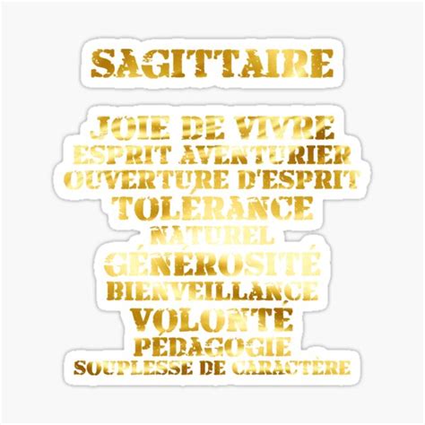 Sagittarius Zodiac Sign The 10 Strengths Of Sagittarius Sticker