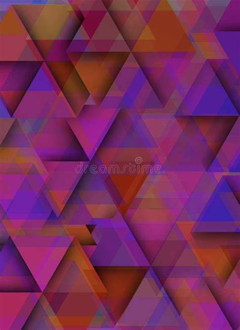 Violet Abstract With Triangles And Shadows Stock Illustration Illustration Of Background