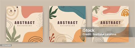 추상 모양 배경 집합입니다 손으로 그려진 다양한 기하학적 개체와 낙서 요소 트렌디한 보헤미안 스타일의 벡터 일러스트 0명에 대한 스톡 벡터 아트 및 기타 이미지 Istock