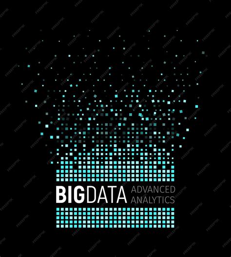 Premium Vector Big Data Abstract Vector Visualization Lines And Dots Array Big Data Connection