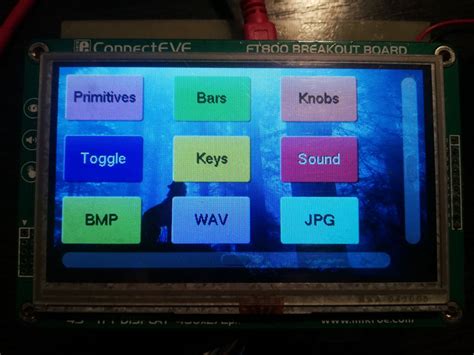 FT800 ConnectEVE Demo OptoLAB