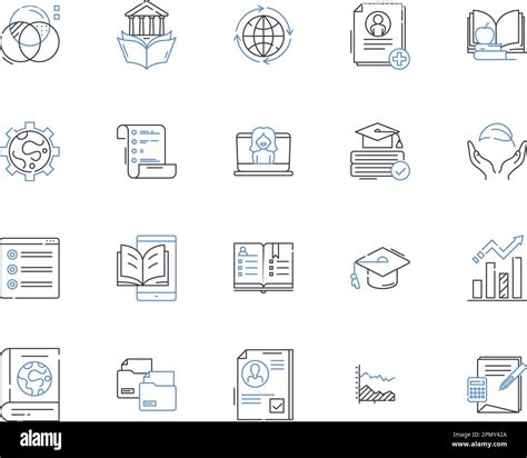 Cognitive Science Outline Icons Collection Cognition Neuroscience Ai