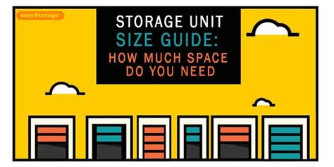 Storage Unit Size Guide How Much Space Do You Need EasyStorage