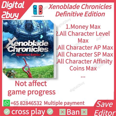 Xenoblade Chronicles Definitive Edition Save Editor XCDE Save Modding Digital Buy Game Save