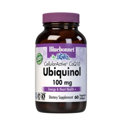 Bluebonnet Nutrition Ubiquinol 100mg 60 Vegetarian Softgels