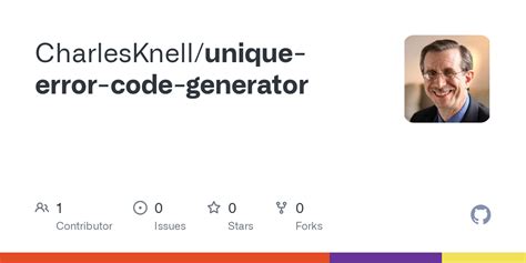 github charlesknell unique error code generator