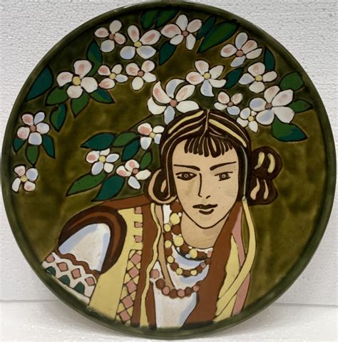 Декоративная тарелка «Украинка ЛКСФ — Окна соцреализма