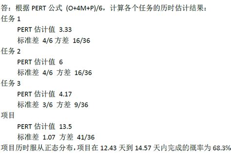 软件开发过程与项目管理（7软件项目进度计划）对一个任务进行进度估算时a是乐观者估计用6天完成b是悲观者估计用24天完成c Csdn博客