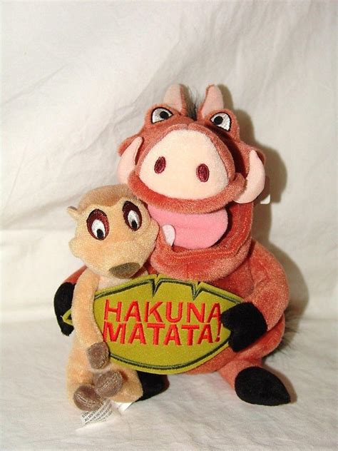 The Lion King Hakuna Matata Pumbaa And Timon Disney Parks 8 Plush Nwt