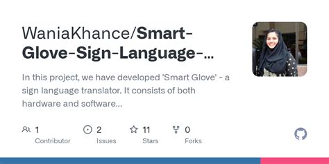 Smart Glove Sign Language Translatoro At Main · Waniakhancesmart Glove Sign Language