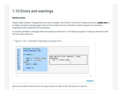 CS Errors And Warnings CS Studocu