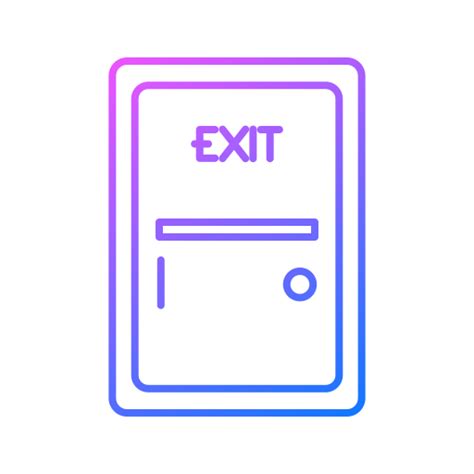 Exit Door Free Security Icons