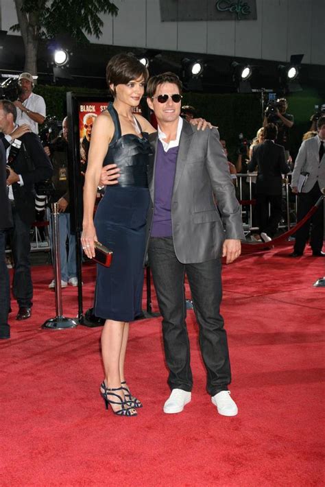 Katie Holmes Tom Cruise Arriving At Tropic Thumder Premiere At The