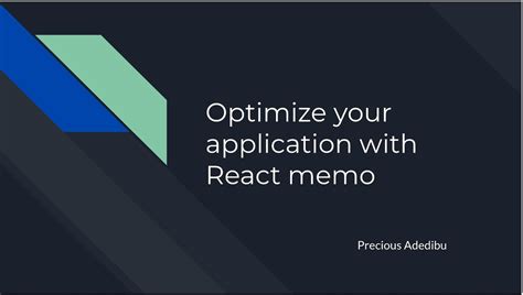 optimizing a react application with react memo