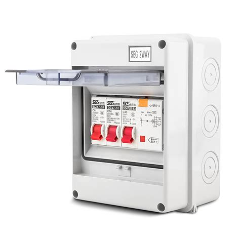 Consumer Unit Circuit Breaker Panel Ip65 Protection Plastic Leakage Circuit Breaker Garage