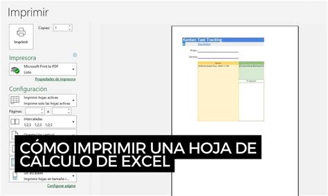 Cómo Imprimir Una Hoja De Cálculo De Excel Paso A Paso