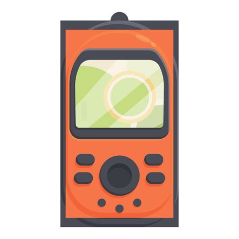 Orange Gps Device Displaying Location On Screen 47059913 Vector Art At