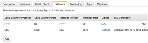 Amazon Web Services Elb Listener Configuration For Wss Websocket