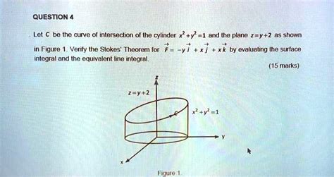 solved question let € be the curve of intersection of the cylinder