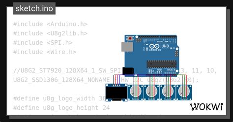 Oled Display Wokwi Esp32 Stm32 Arduino Simulator