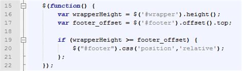 How To Keep Footers Down For Good Using Jquery Pigeoto Code