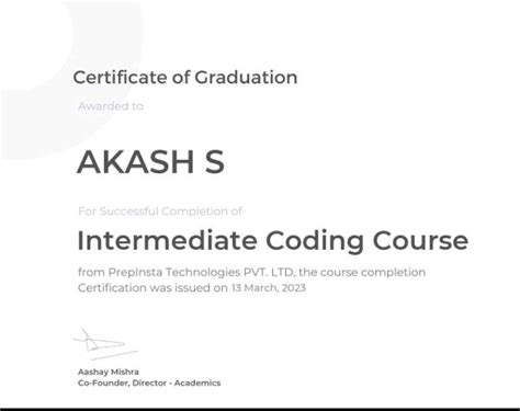 Akash Sivakumar On Linkedin Im Happy To Share That I Have Completed