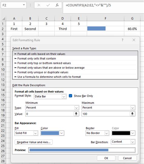 Completion Bar Progress Udpate In Excel Stack Overflow