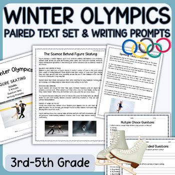 Winter Olympics Figure Skating Paired Text And Science Writing Grades 3 5