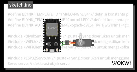 Blynk Servo Tugas Muhammad Yovie Wokwi Esp32 Stm32 Arduino Simulator