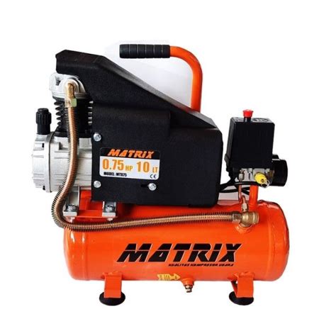 Kompresor Angin MATRIX MTX75 / Air Compressor MATRIX 3/4Hp 10L MTX 75 ...