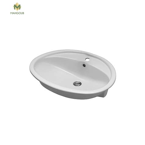 حوض ساقط الرخامة ديورافيت جافا ٦٥٥٣ سم ابيض محجوب للسيراميك والبورسلين